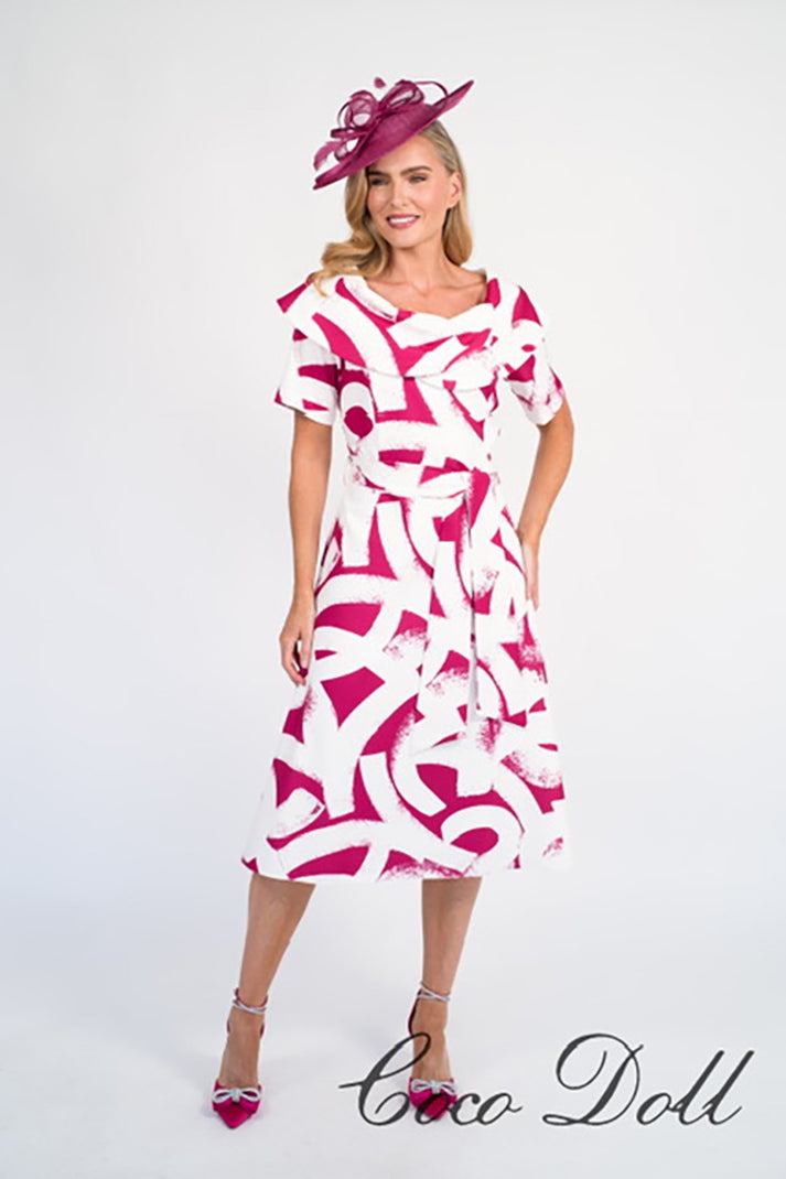 Coco Doll CD213 Nala Fuchsia / White Dress – The Rose Wardrobe